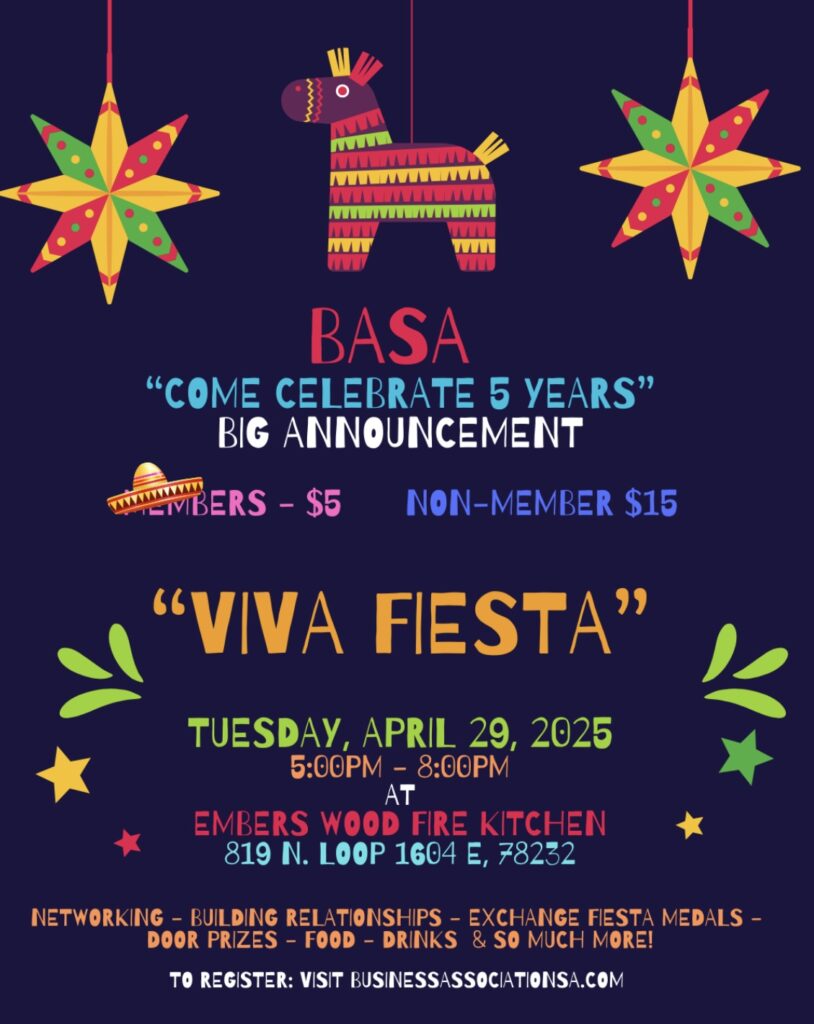 Come “Fiesta” with BASA! - Business Association of San Antonio
